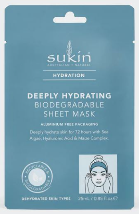 Sukin Hydration Deeply Hydrating Biodegradable Sheet Mask - 1Source
