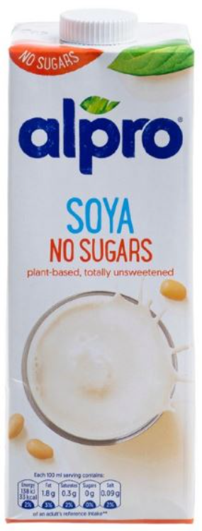Alpro Soya No Sugar - 1Source
