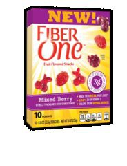 Fiber One Fruit Flavored Snacks, Mixed Berry - 1Source