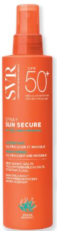 SVR Sun Secure Spray Hydratant Ultra Leger Et Invisible Spf 50+ Ocean ...