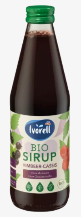 Ivorell Bio Himbeer Cassis Sirup - 1Source