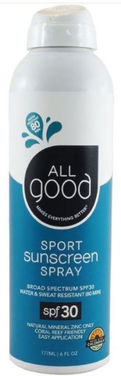 All Good Sport Sunscreen Spray Spf 30 - 1Source