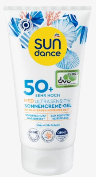SUN DANCE Gel MED Ultra Sensitiv Sonnencreme LSF 50+ - 1Source