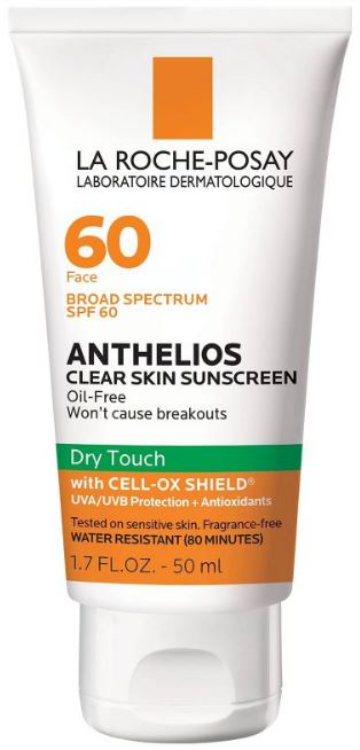 La Roche Posay Anthelios Clear Skin Sunscreen Dry Touch Spf 60 50Ml ...