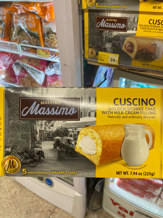 Maestro Massimo Cuscino Gold Sponge Cake With Milk Cream Filling - 1Source