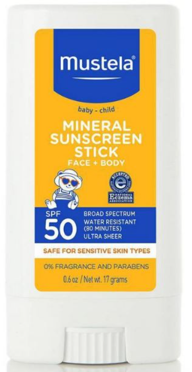 Mustela Baby Child Mineral Sunscreen Stick Face + Body Spf 50 - 1Source