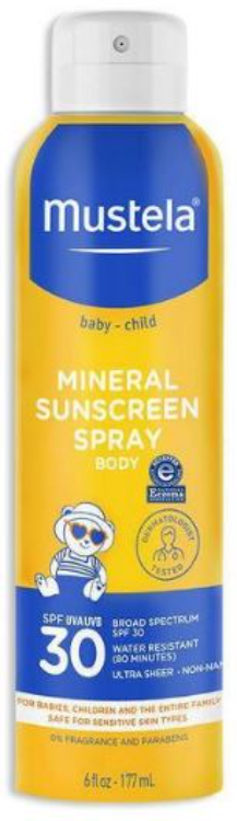 Mustela Baby Child Mineral Sunscreen Spray Body Spf 30 - 1Source