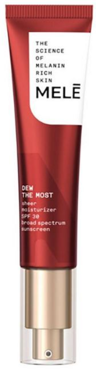 The Science Of Melanin Rich Skin Mele Dew The Most Sheer Moisturizer ...