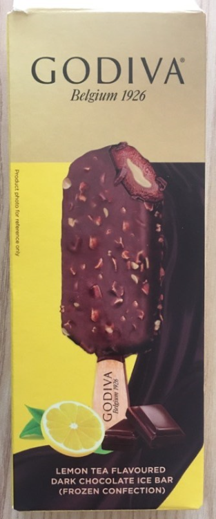 Godiva Lemon Tea Flavoured Dark Chocolate Ice Bar - 1Source