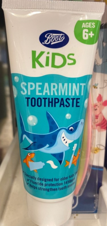 Boots Kids Spearmint Toothpaste Ages 6+ - 1Source
