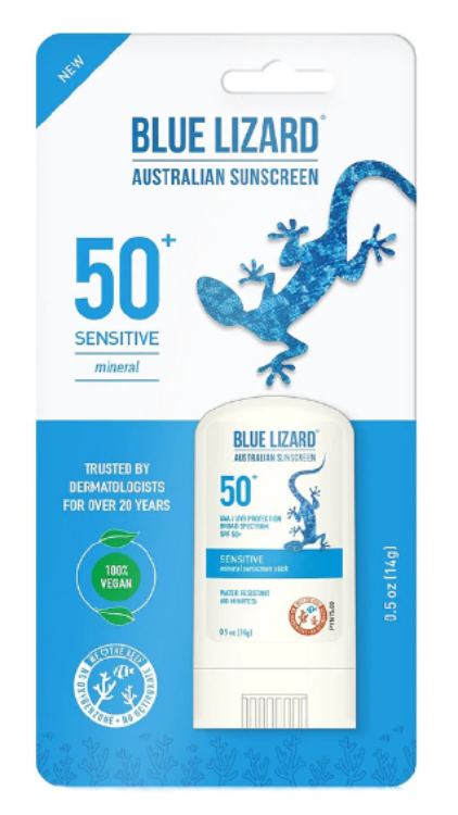 Blue Lizard Sensitive Mineral Sunscreen Stick SPF 50+ Unscented - 1Source