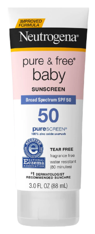Neutrogena Pure & Free Baby Sunscreen SPF 50 Tear Free - 1Source