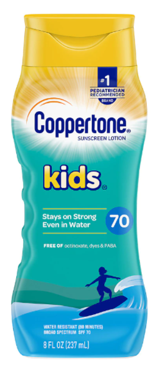Coppertone Kids Sunscreen Lotion SPF 70 - 1Source