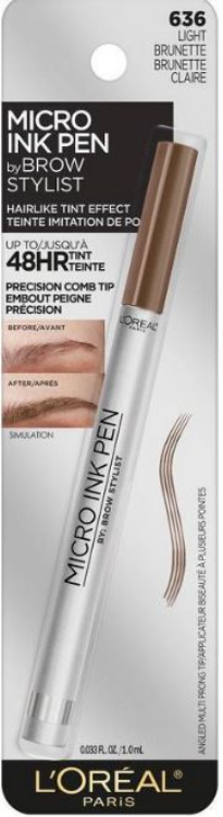 L'Oreal Paris Micro Ink Pen By Brow Stylist Up To 48HR Color Light ...