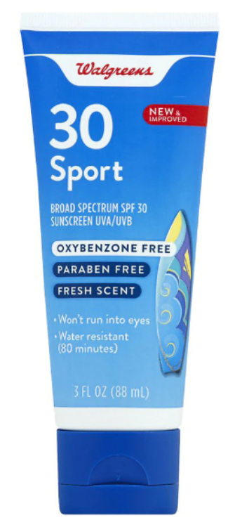 Walgreens Sport Sunscreen Lotion SPF30 - 1Source