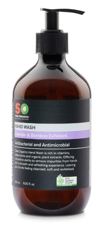 Saba Organics Hand Wash Lavender & Bamboo Exfoliant - 1Source