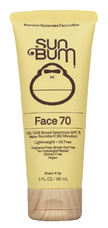 Sun Bum Face Sunscreen Lotion SPF 70 - 1Source