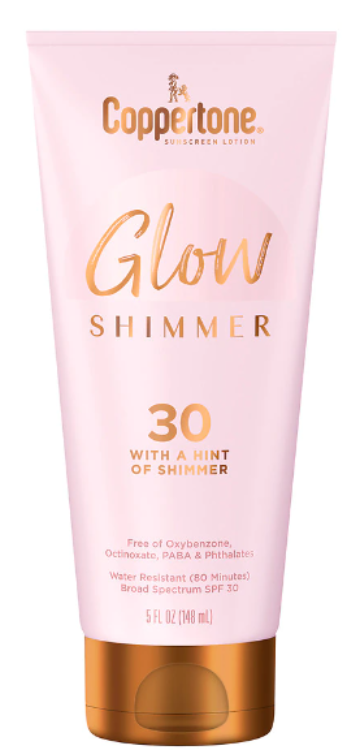 Coppertone Glow Shimmer Sunscreen Lotion SPF 30 - 1Source