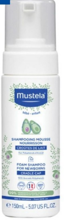 Mustela Enfant Foam Shampoo For Newborns Cradle Cap - 1Source