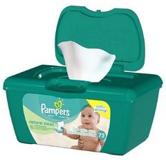 Pampers Natural Clean Wipes Tub - 1Source
