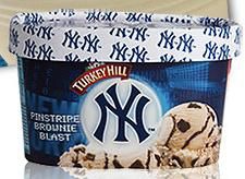 Turkey Hill Premium Ice Cream, Yankees Pinstripe Brownie Blast - 1Source
