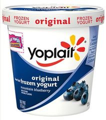 Yoplait Frozen Yogurt, Original Mountain Blueberry - 1Source