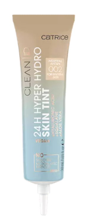 CATRICE Cosmetics CLEAN ID 24H HYPER HYDRO SKIN TINT 002 Neutral Ivory ...