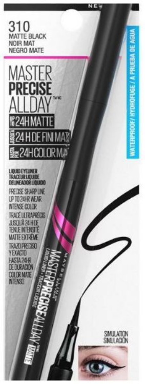 Maybelline Master Precise All Day Liquid Eyeliner Color Matte Black ...