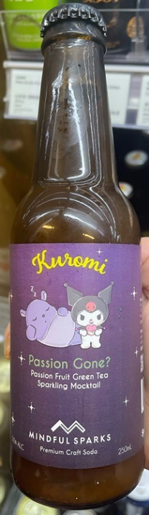 Mindful Sparks Passion Gone? Mocktail Kuromi Passion Fruit Green Tea ...