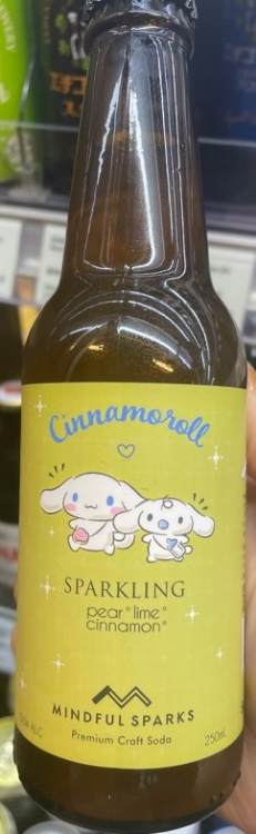 Mindful Sparks Cinnamoroll Sparkling Pear Lime Cinnamon Drink 梨玉桂碳酸青檸 ...