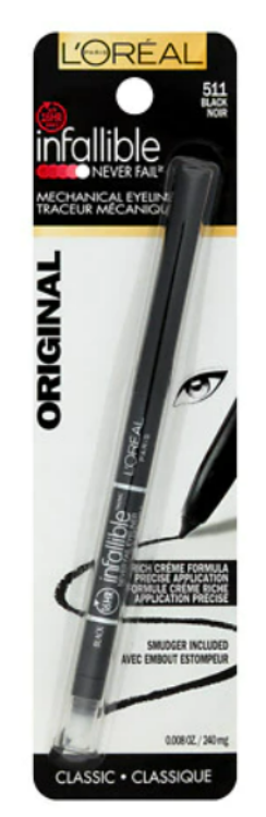 L'Oreal Paris Infallible Never Fail Eyeliner Black 511 - 1Source