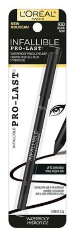 L'Oreal Paris Infallible Pro Last Waterproof Pencil Eyeliner 930 Black ...