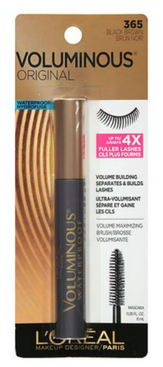 L'Oreal Paris Voluminous Original Waterproof Mascara Black Brown - 1Source
