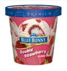 Blue Bunny Premium Ice Cream Pint Double Strawberry - 1Source
