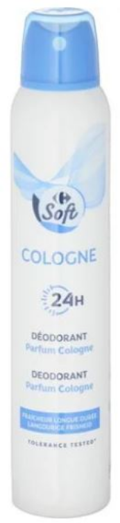 Carrefour Soft Cologne Deodorant 24H - 1Source