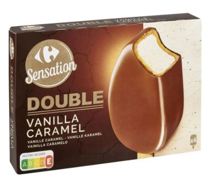Carrefour Soft Sensation Double Vanilla Caramel - 1Source