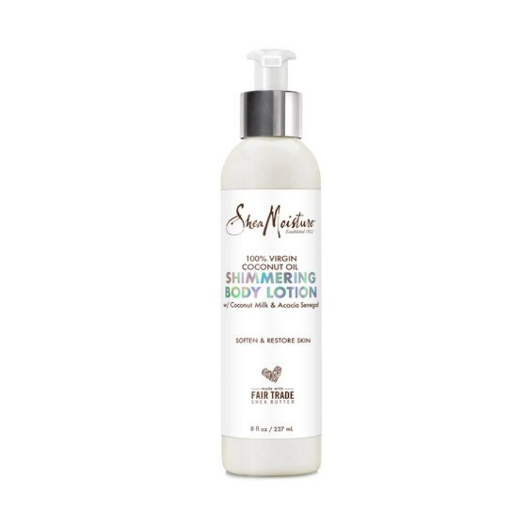 SHEA MOISTURE 100% VIRGIN COCONUT OIL SHIMMERING BODY LOTION - 1Source