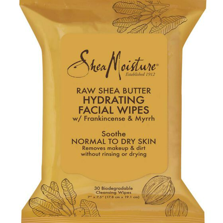 SHEA MOISTURE RAW SHEA BUTTER HYDRATING FACIAL WIPES - 1Source