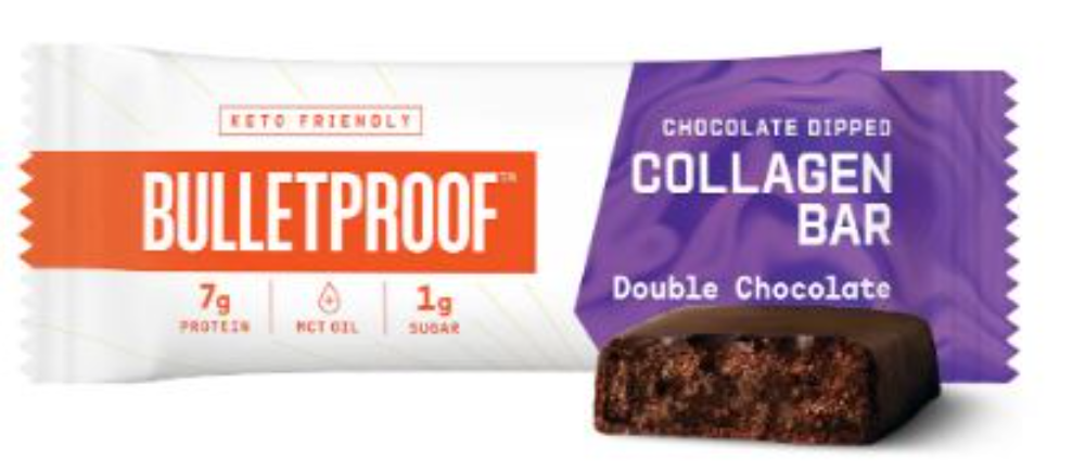 Bulletproof Chocolate Dipped Collagen Bar Double Chocolate - 1Source