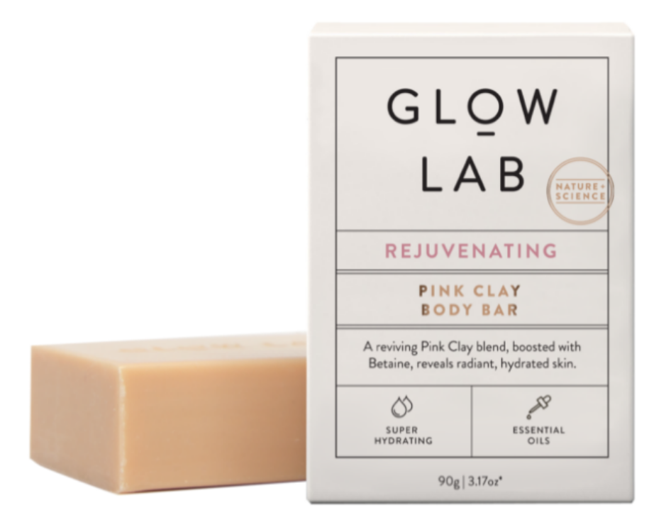 GLOW LAB REJUVENATING PINK CLAY BODY BAR - 1Source