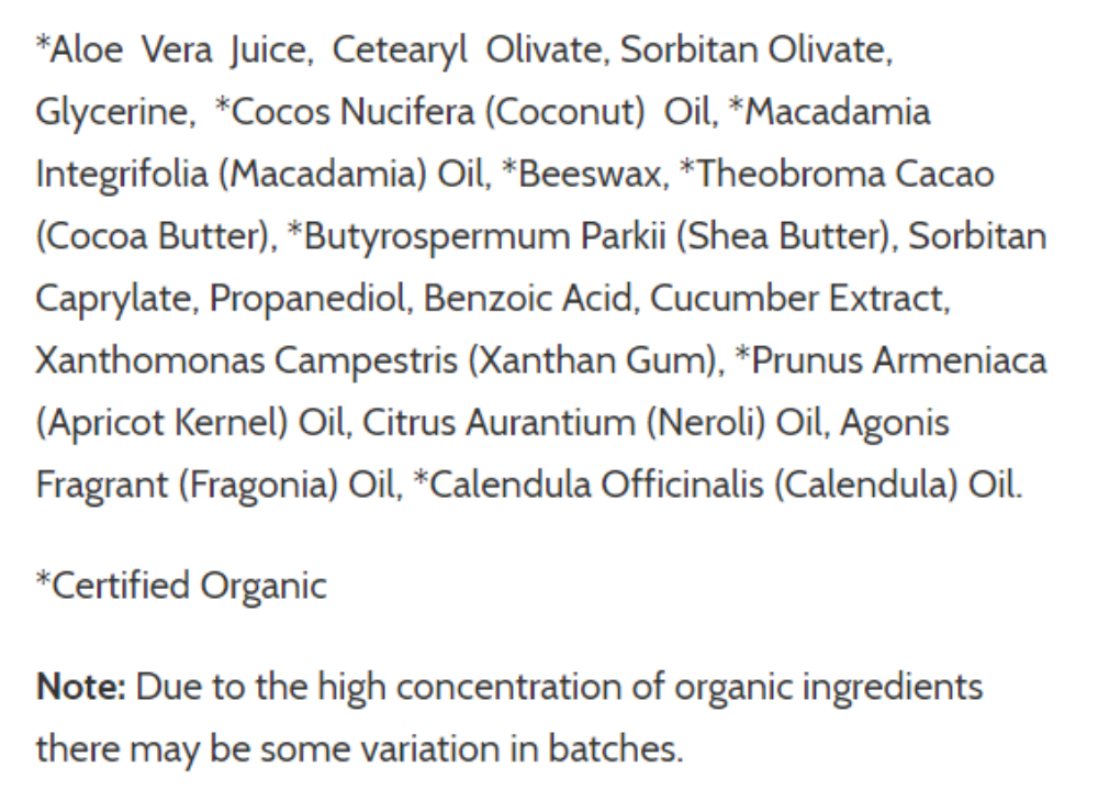 Cherub Rubs Moisturising Lotion With Neroli And Fragonia Oil - 1Source