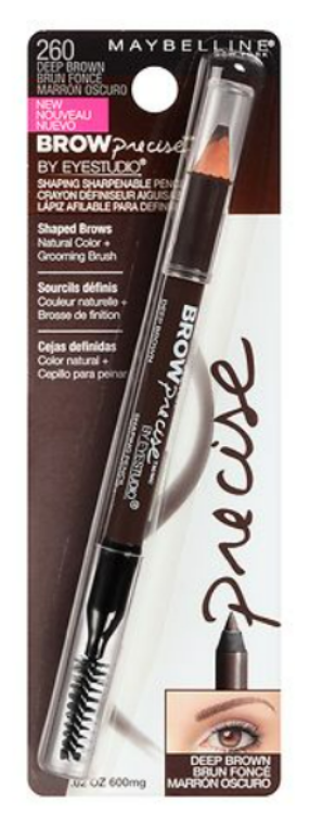 Maybelline Brow Precise Shaping Eyebrow Pencil Deep Brown - 1Source