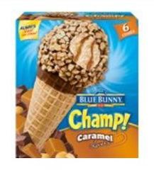 Blue Bunny Champ! Chocolate Lovers Ice Cream Cones - 1Source