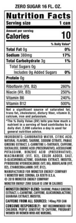 Monster Energy Ultra Peachy Keen Zero Sugar - 1Source