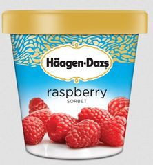 Haagen-Dazs Sorbet, Raspberry - 1Source