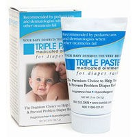 Triple Paste Medicated Ointment For Diaper Rash Hypoallergenic - 2 Oz ...