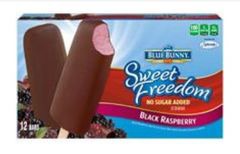 Blue Bunny Sweet Freedom Black Raspberry Ice Cream Bars - 1Source
