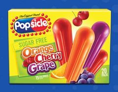Popsicle Sugar Free Orange Cherry Grape Ice Pops - 1Source