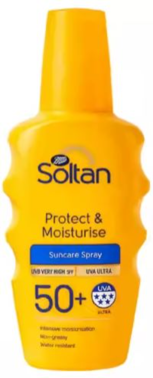 Boots Soltan Protect & Moisturise Suncare Spray Spf 50+ - 1Source