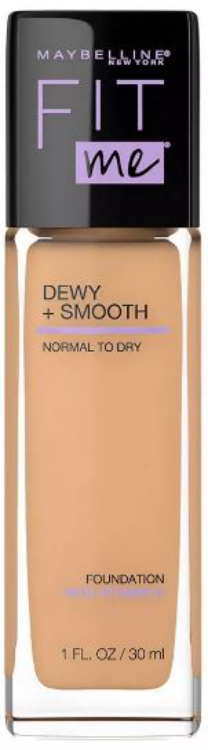Maybelline Fit Me Dewy + Smooth Foundation Spf 18 With Vitamin E Color ...